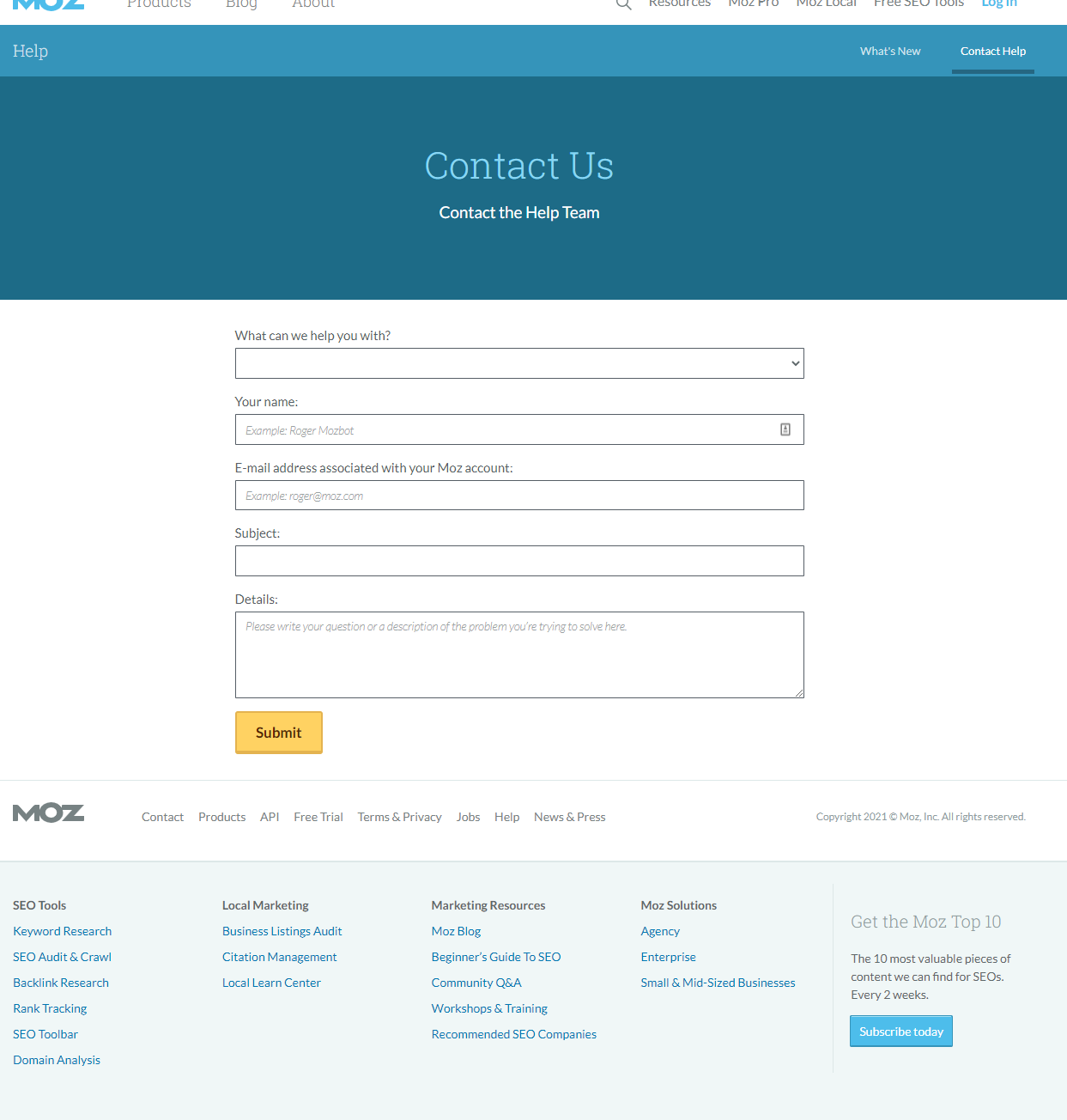 Ten tips to create a contact page that is effective